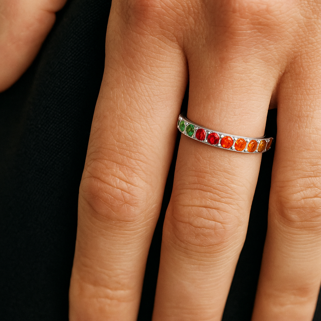Jeweled Love Ring
