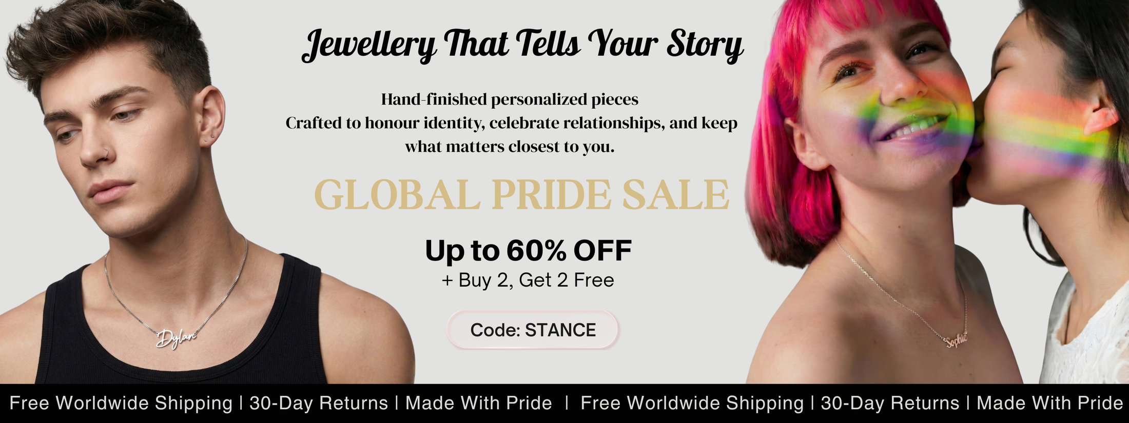 Personalized Jewelry | Custom Necklaces & Engraved Pieces | Pride Stance